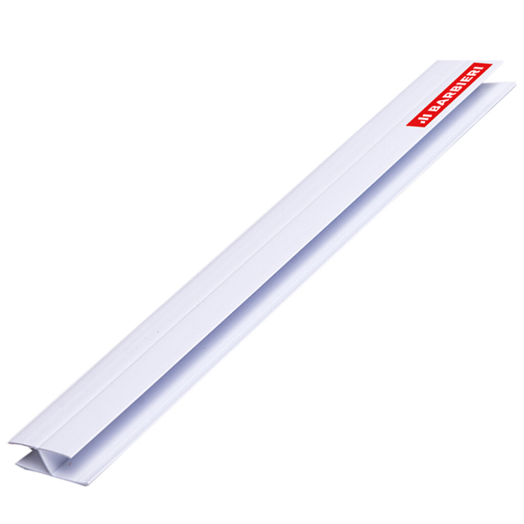 BARBIERI PERFIL PVC UNION H BLANCO 10 mm – 3 m | Martel Pinturerias