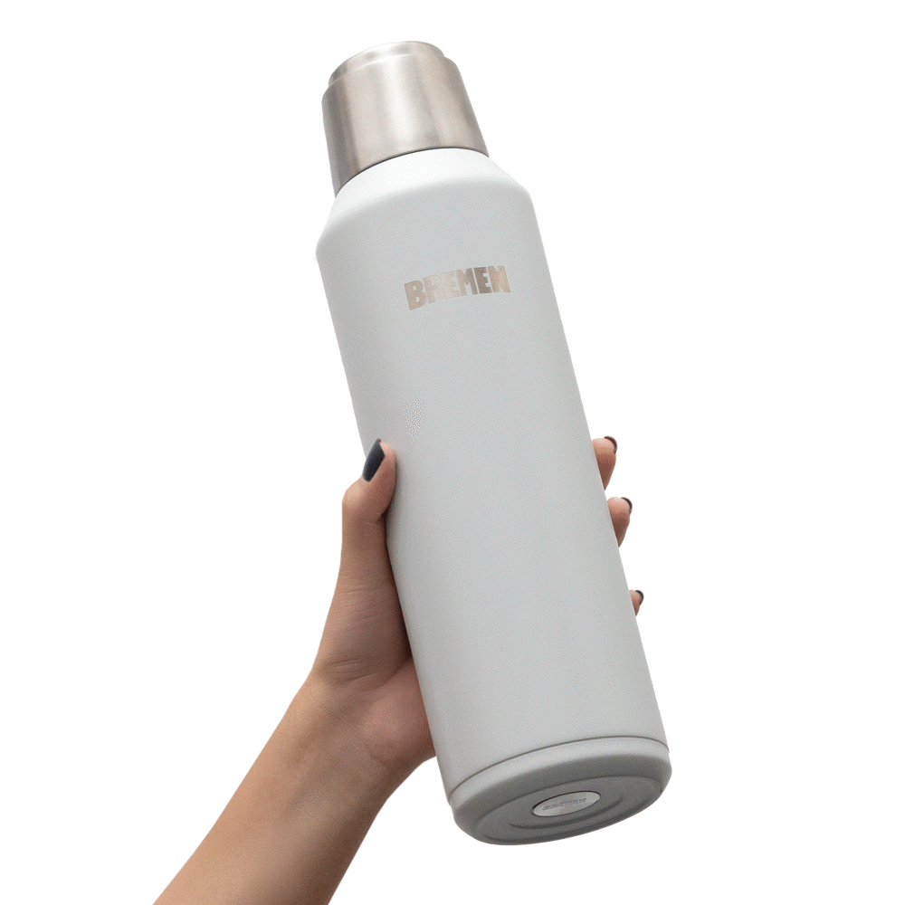 BREMEN TERMO ACERO INOXIDABLE GRIS CON TAPA MAGNÉTICA 1L | Martel ...